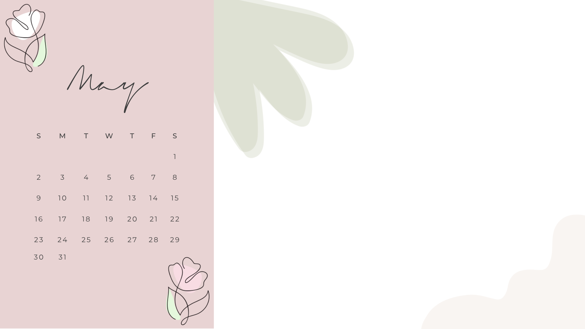 Freebie: May Wallpapers – SALLY♡THINGS